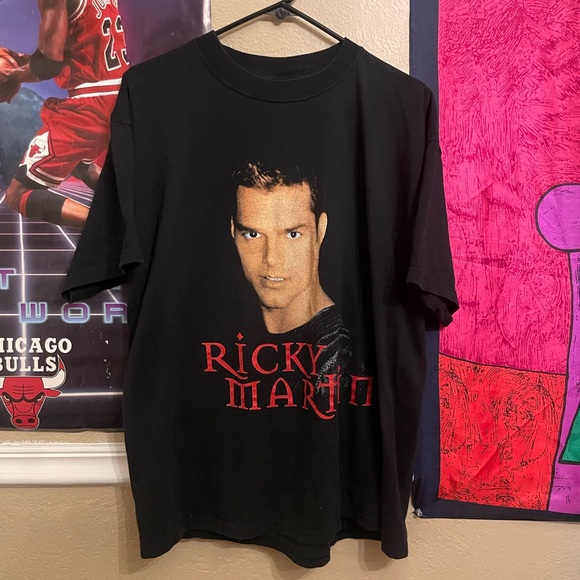 Gildan | Shirts | Vintage Ricky Martin Tour T Shirt | Poshmark
